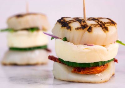 Grilled Scallop Brie Sliders - Lund's Fish