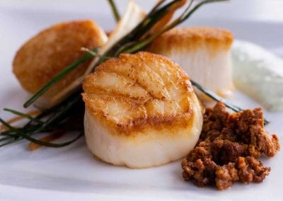 Seared Scallops & Chorizo - Lund's Fish